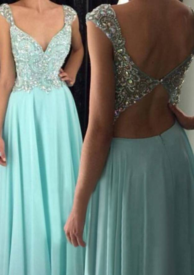 Chiffon Long/Floor-Length A-Line/Princess Sleeveless Sweetheart Zipper ...