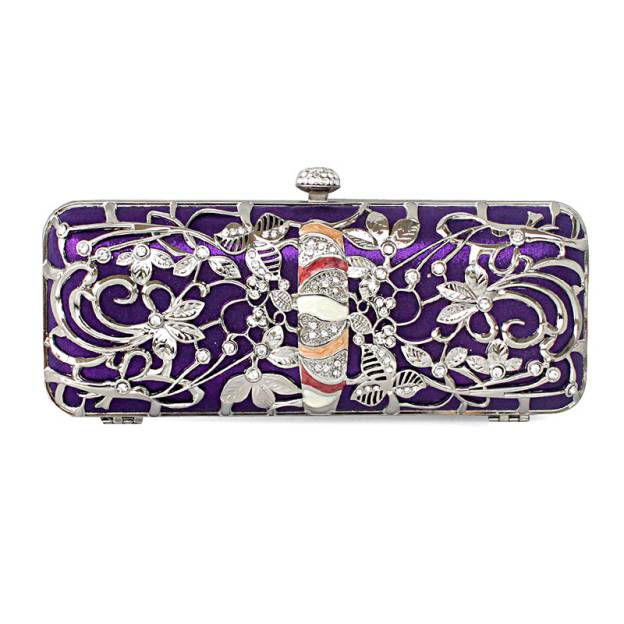 Luxurious Metal Chain Clutches With Crystal/ Rhinestone